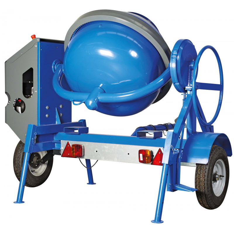 BÉTONNIÈRE TRACTABLE SD-MIX 400 - Électrique - Capacité cuve : 360 L ...