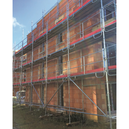 FIXE PLINTHE POUR ÉCHAFAUDAGE MULTIBAT - Galvanisé à chaud